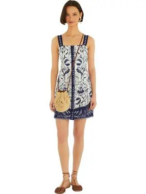 Farm Rio Off-white Nina Mini Dress - Nina Off-white