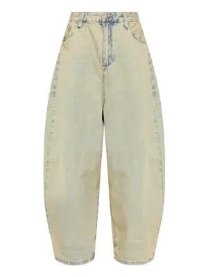 MISBHV Vintage Effect Wide Leg Jeans - Blue