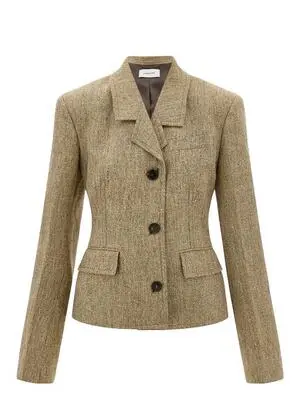 FERRAGAMO Single-breasted Blazer - Brown / Neutral