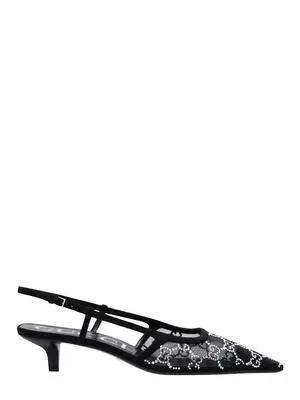GUCCI GG Crystal Slingback Pumps