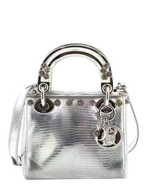 DIOR Christian Dior Lady Dior Lizard Mini Satchel