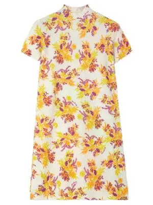 Burberry Floral Short-sleeved Dress - Neutrals