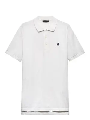 Prada Garent-dyed Cotton Polo Shirt - Neutral