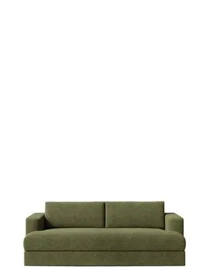 Quince Sierra Curved Arm Sofa In Performance Boucle - Fern