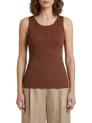 Brunello Cucinelli Brunello Cucinelli Sleeveless Top Red