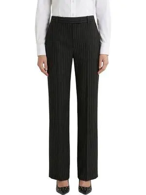 Alexander McQueen Tailored Pinstripe Trousers - Black