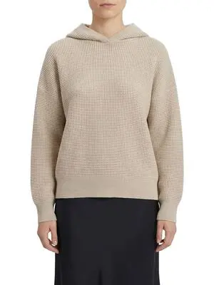 Brunello Cucinelli Brunello Cucinelli Textured Knit Hoodie Beige