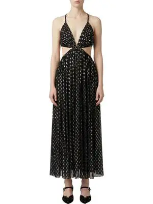 Zimmermann Viscose Blend Midi Dress - Black