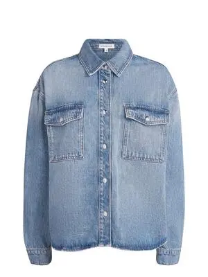 ANINE BING Paxton Denim Shirt - Blue
