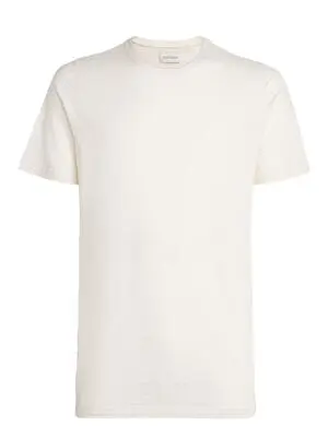 Oliver Peoples Organic Cotton Jacquard T-shirt - Beige