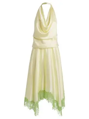 Staud Silk-blend Elira Midi Dress - Yellow