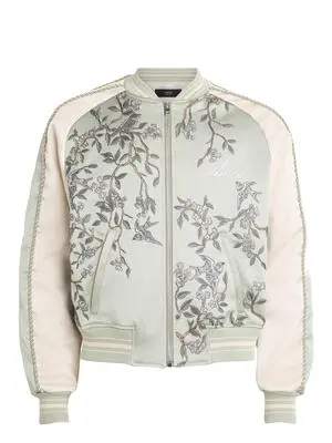 Amiri Sparrow Souvenir Bomber Jacket - Blue