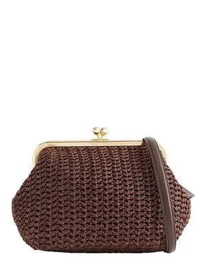 COACH Kisslock Raffia Bag - Maple