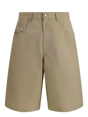 Moschino Logo-patch Shorts - Neutrals