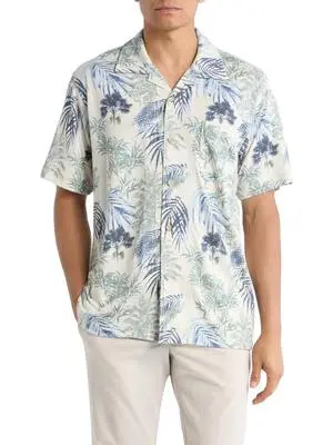 Tommy Bahama Vista Mar Bravo Beach Islandzone® Knit Camp Shirt - Starbright