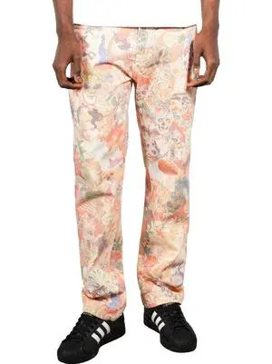PLEASURES Stickers Straight Leg Jeans - Multi