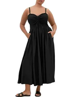 CITY CHIC Maui Smocked Maxi Sundress