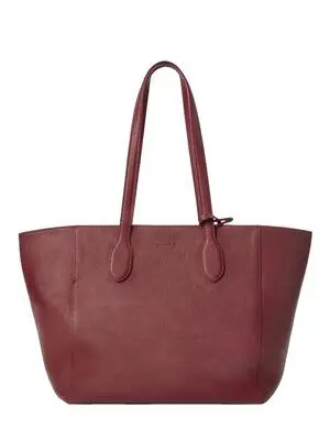 Shinola Runabout Pebble Leather Tote - Ruby