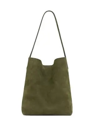 MANSUR GAVRIEL Everyday Cabas Tote In Nubuck Leather - Algae
