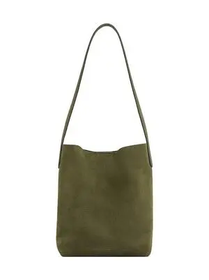 MANSUR GAVRIEL Small Everyday Cabas Tote In Nubuck Leather - Algae