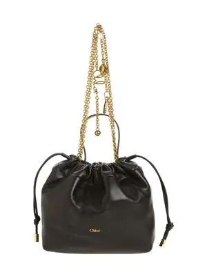 Chloé Mini Icons Leather Shoulder Bag - Black