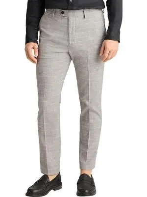 Bonobos Primo Slim Fit Plaid Stretch Twill Chinos - Gray Plaid