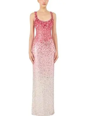 Jenny Packham Decora Sequin-embellished Maxi Gown - Illusion
