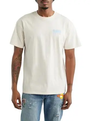 BILLIONAIRE BOYS CLUB Logo Cotton Graphic T-shirt - Ecru