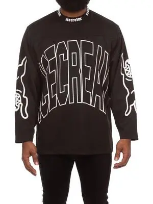 ICECREAM Hyperdrive Oversize Long Sleeve Graphic T-shirt - Black