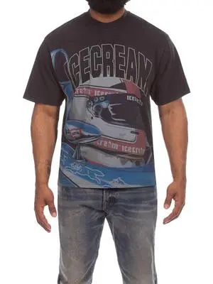 ICECREAM Sponsor Graphic T-shirt - Black
