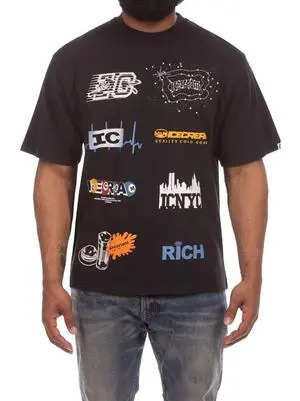 ICECREAM Rich Graphic T-shirt - Black