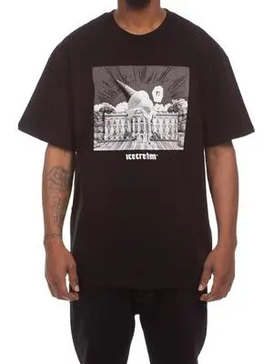 ICECREAM Drop Cotton Graphic T-shirt - Black