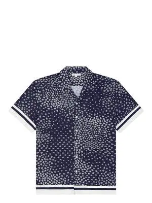 Onia Camp-collar Paisley-print Tencel™ Lyocell Shirt - Blue
