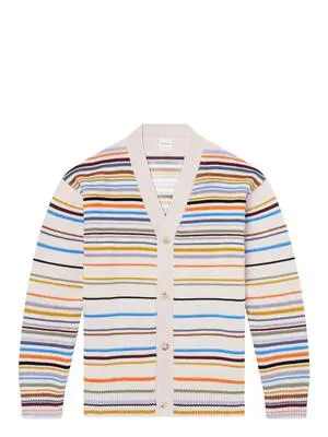 Paul Smith Striped Cotton-blend Cardigan - Multi
