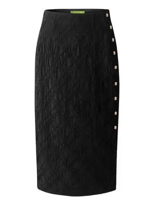 Shanghai Tang Textured Skirt - Black