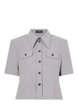 WILLY CHAVARRIA Chavela Cotton Shirt Gray