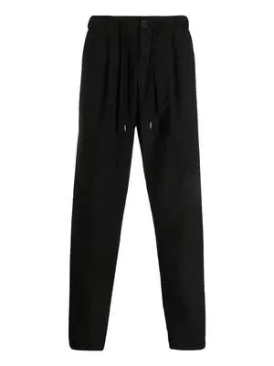 Herno Drawstring-waist Straight-leg Trousers - Black