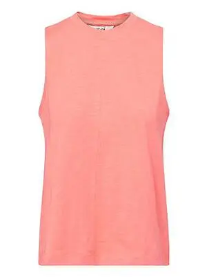 ME+EM Racerback Swing Cotton Tank Top Candy Coral