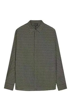 Emporio Armani Patterned Shirt - Blue