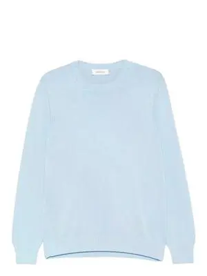 GRAN SASSO Long-Sleeve Crew-Neck Sweater Blue