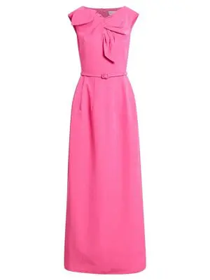 Oscar De La Renta Twisted Cotton-blend Faille Gown - Pink