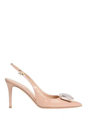 GIANVITO ROSSI Gianvito Rossi Jaipur Crystal-Embellished Slingback Pumps Blush