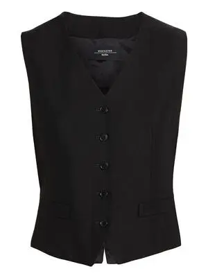 Max Mara WEEKEND MAX MARA Pace Twill Vest Black