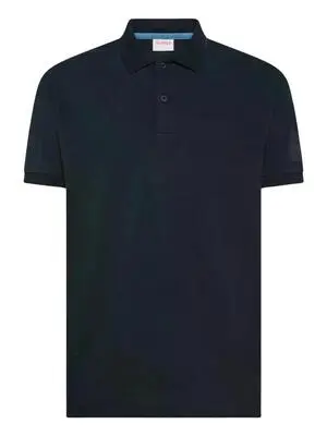 SUN 68 Logo-patch Polo Shirt - Blue