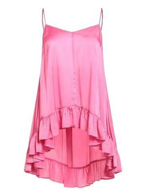 SEMICOUTURE Acetate And Silk Top - Fuchsia