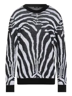 Balmain Jacquard-knit Sweater - Black