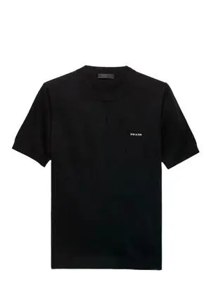 Prada Cotton Crew-neck Sweater - Black