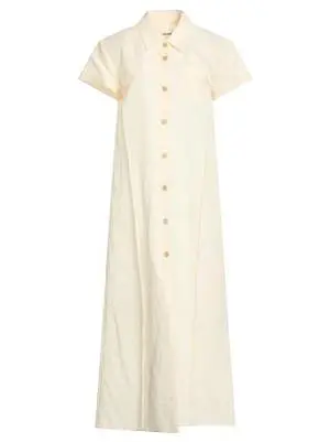 Khaite Maxi Shirt Dress - Beige