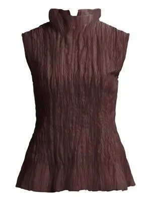 Aje Soloist Peplum Top Brown