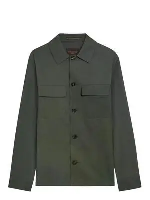 SLOWEAR Patch-pocket Shirt Jacket - Green